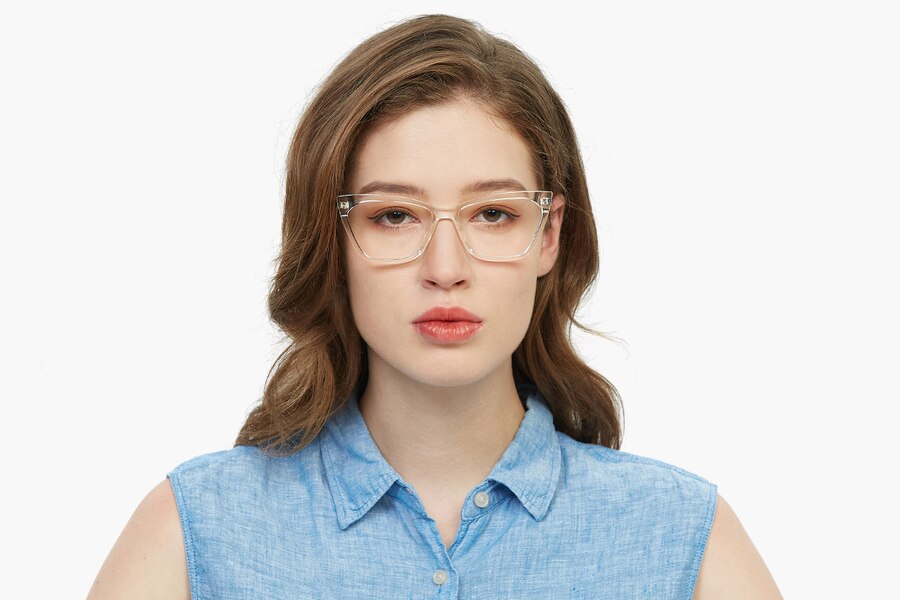 Laura Cat Eye Crystal Full-Frame TR90 Eyeglasses | GlassesShop
