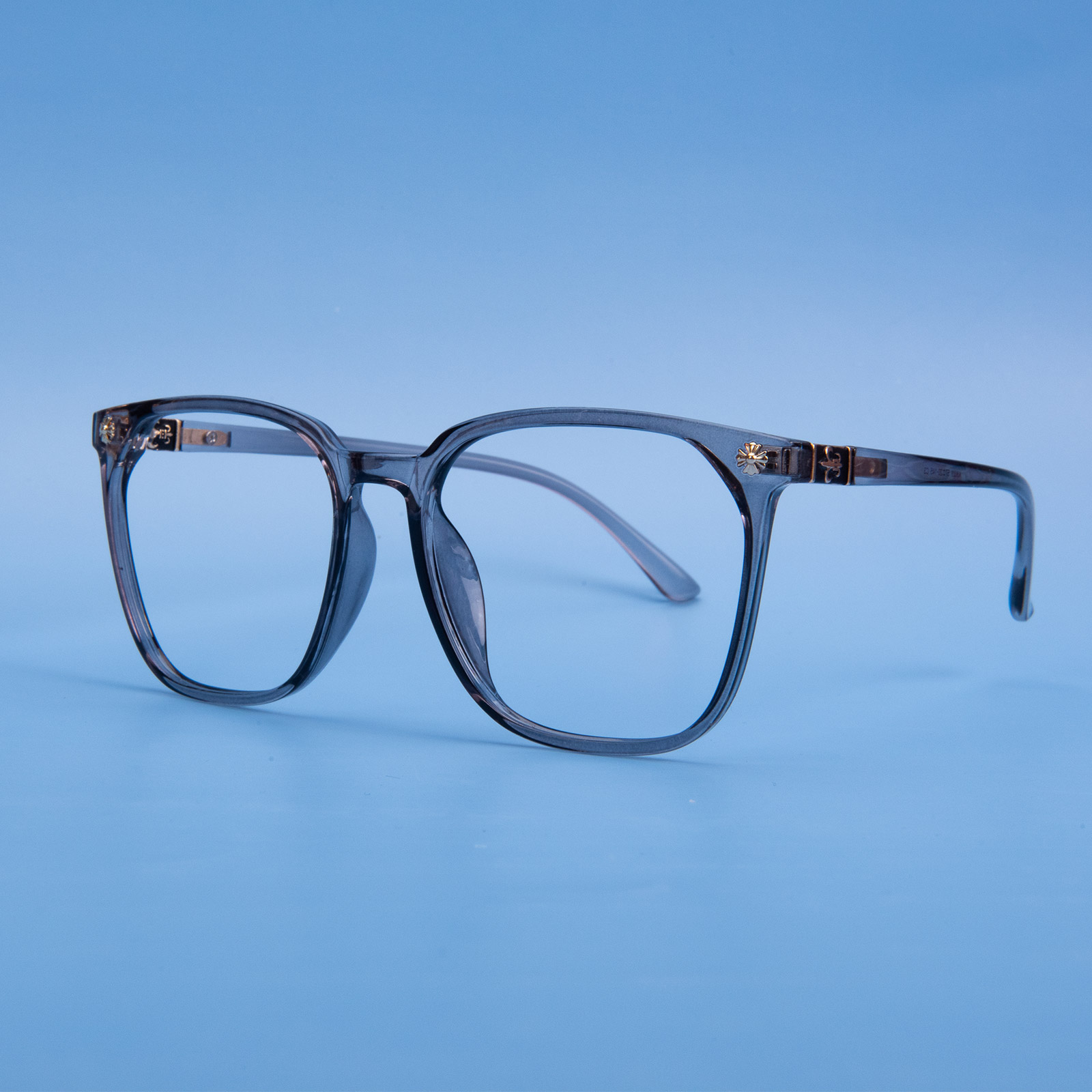 Taurus Square Gray Full-Frame TR90 Eyeglasses | GlassesShop