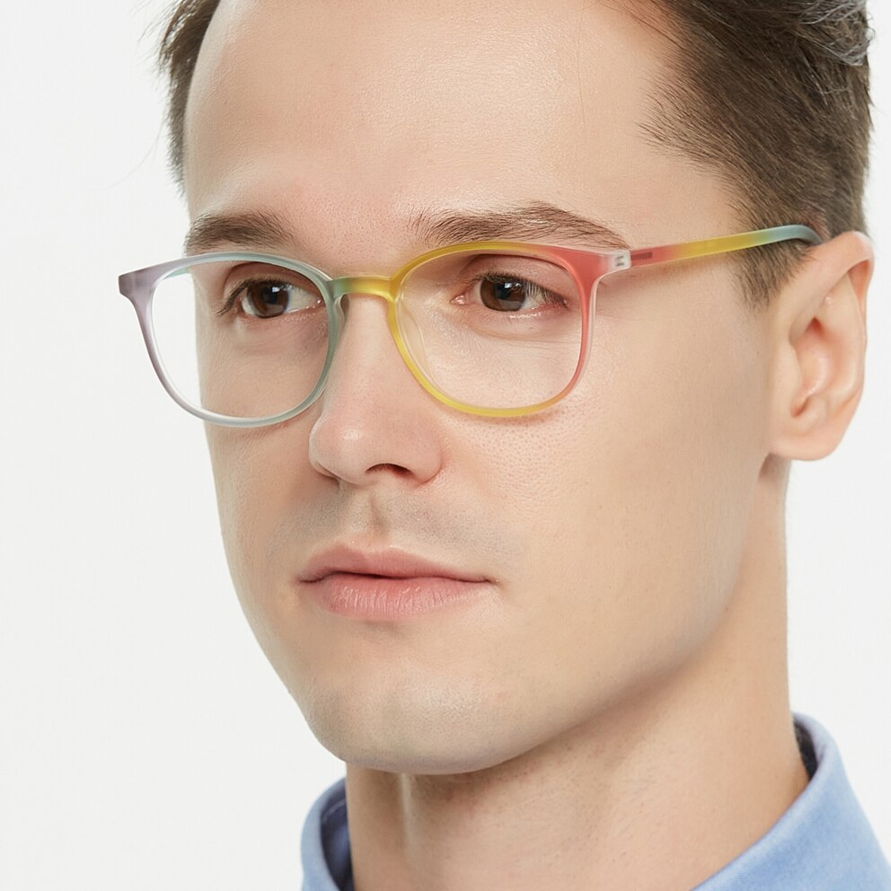 Tallahassee Square Multicolor Full-Frame TR90 Eyeglasses | GlassesShop