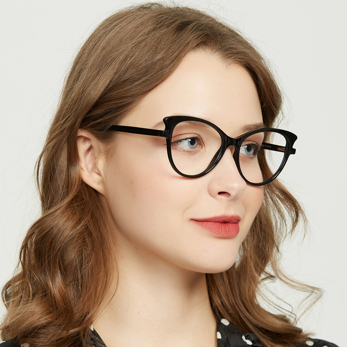 Reuben Cat Eye Black Full-Frame Acetate Eyeglasses | GlassesShop