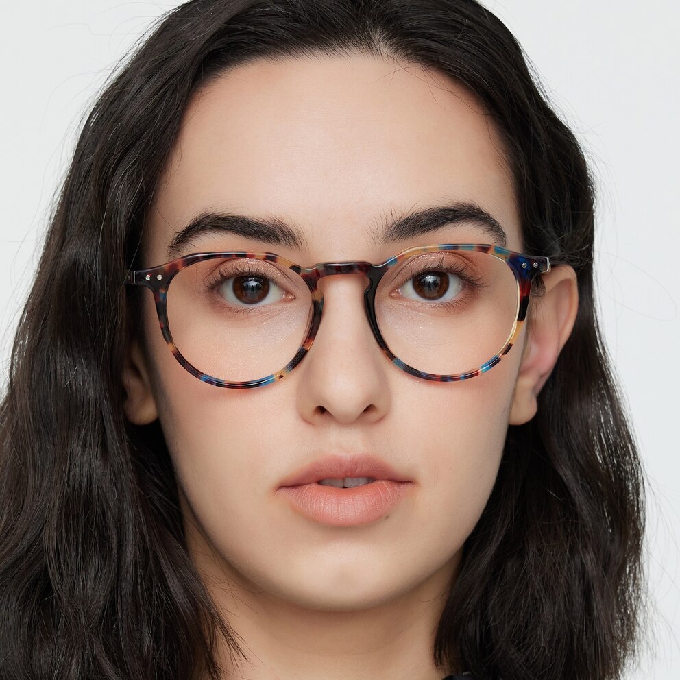 City Polygon Multicolor Full-Frame Acetate Eyeglasses | GlassesShop