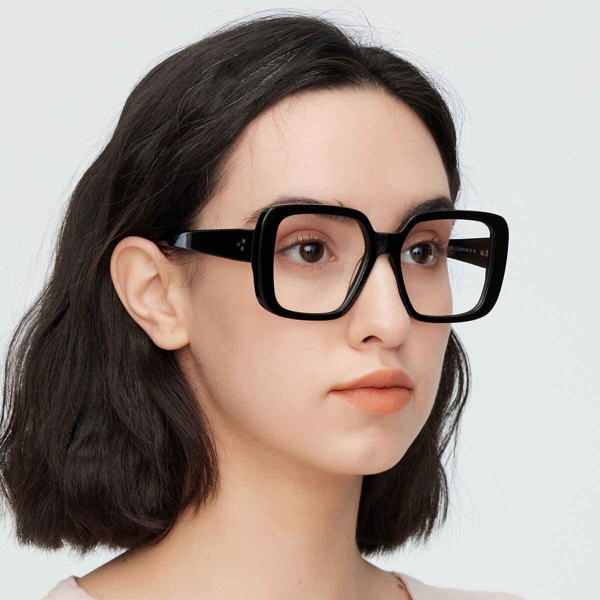 Candance Square Black Full-Frame Acetate Eyeglasses | GlassesShop