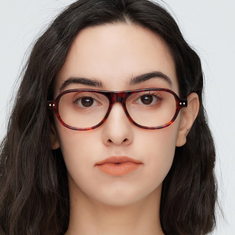 Lancaster Aviator Tortoise Full-Frame Acetate Eyeglasses | GlassesShop