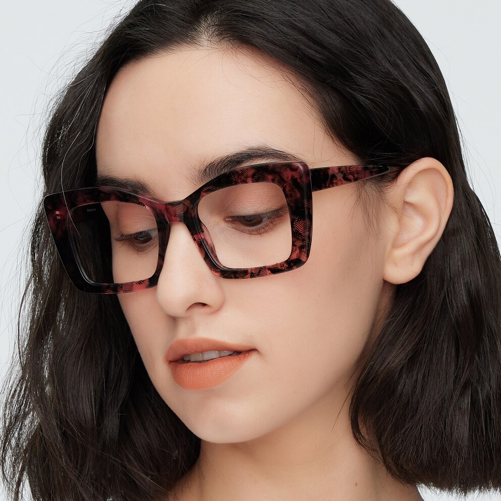Lina Cat Eye - Floral Eyeglasses