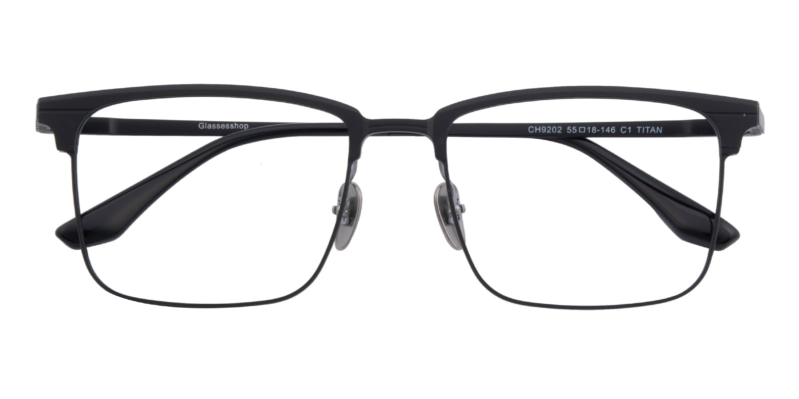 Lawrence Rectangle - Black Eyeglasses