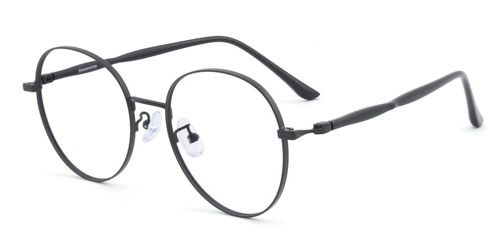 Morning Round Black Eyeglasses