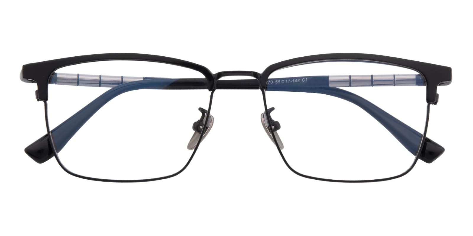 Humphr Rectangle,Browline Black Eyeglasses | Glassesshop