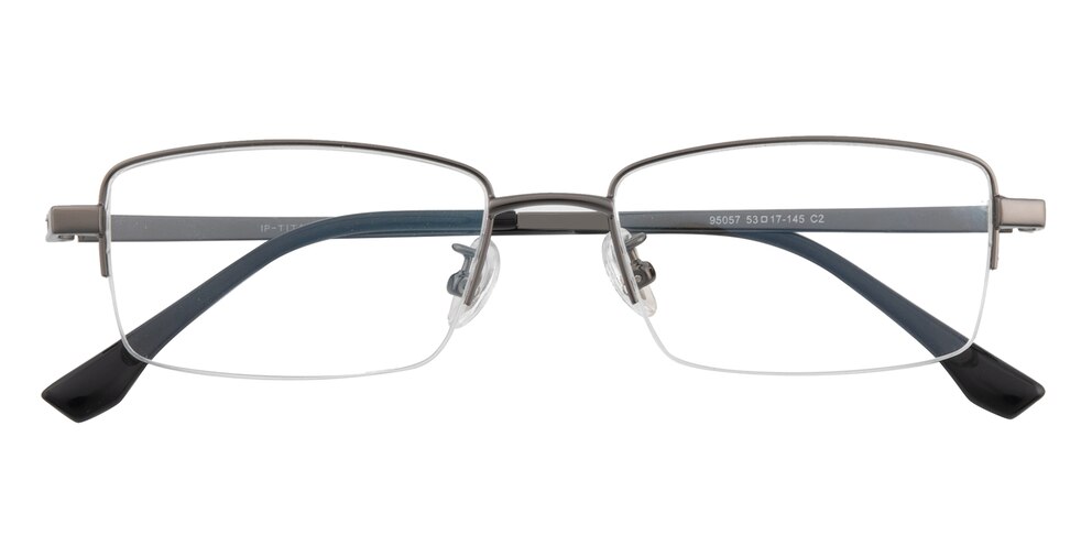 Barry Rectangle - Gunmetal Eyeglasses