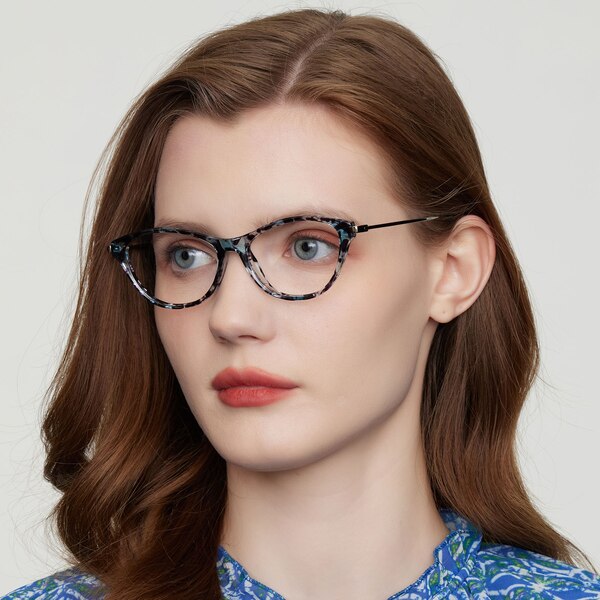 Rebecca Cat Eye - Floral Eyeglasses