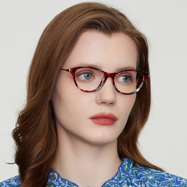 Rebecca Cat Eye - Floral Eyeglasses