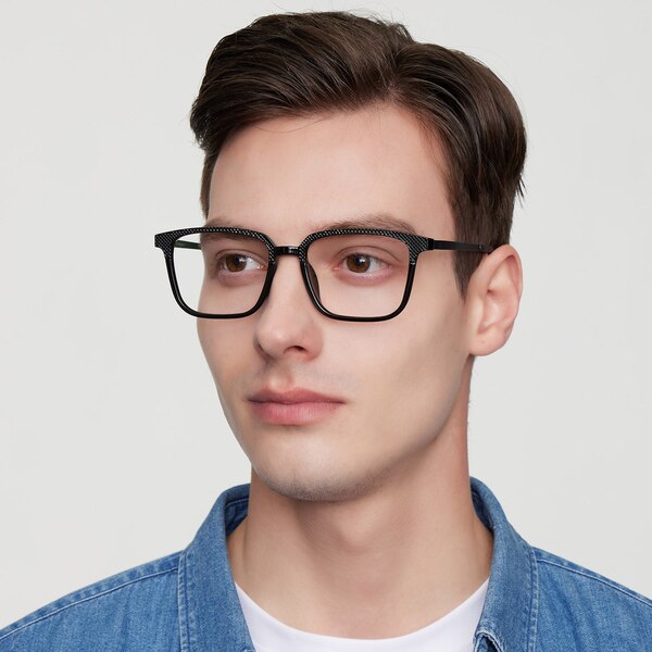Gerald Square - Black Eyeglasses