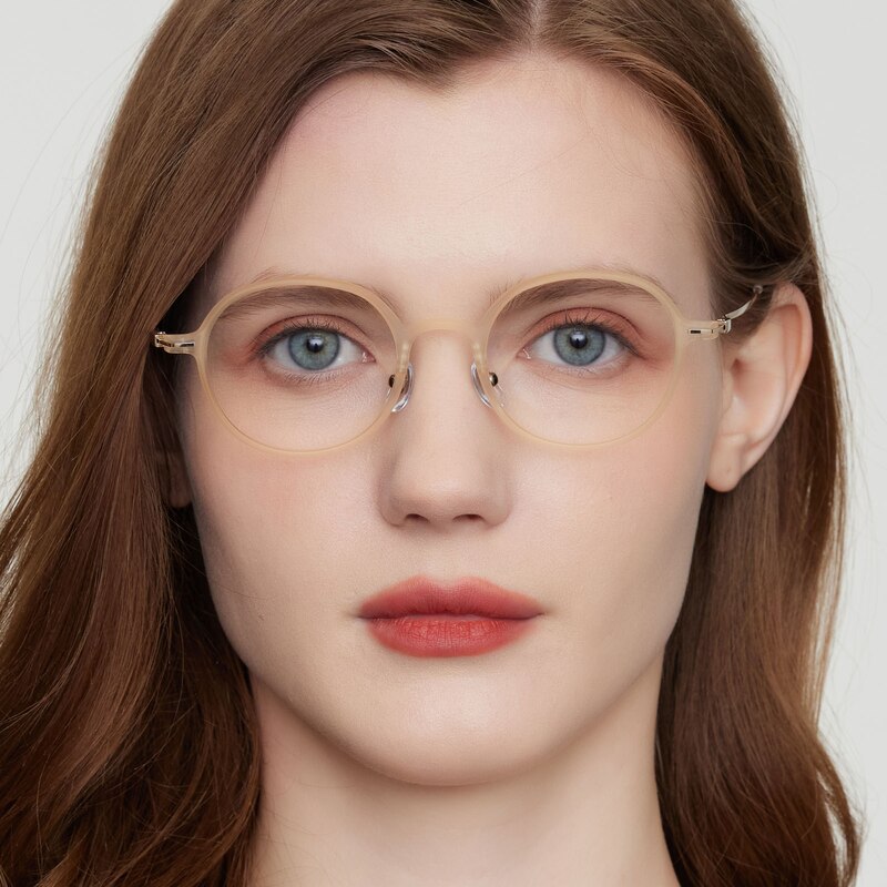 Holmes Round - Cream Eyeglasses