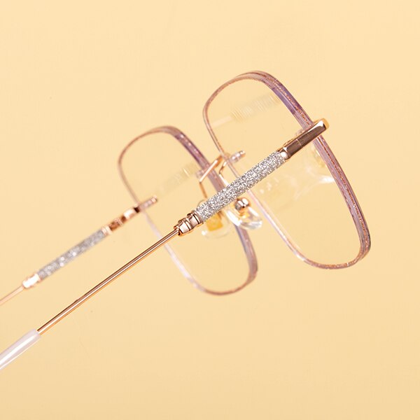 Elizabeth Square - Rose Gold Eyeglasses