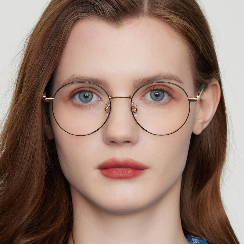 Traverse Round - Green Eyeglasses