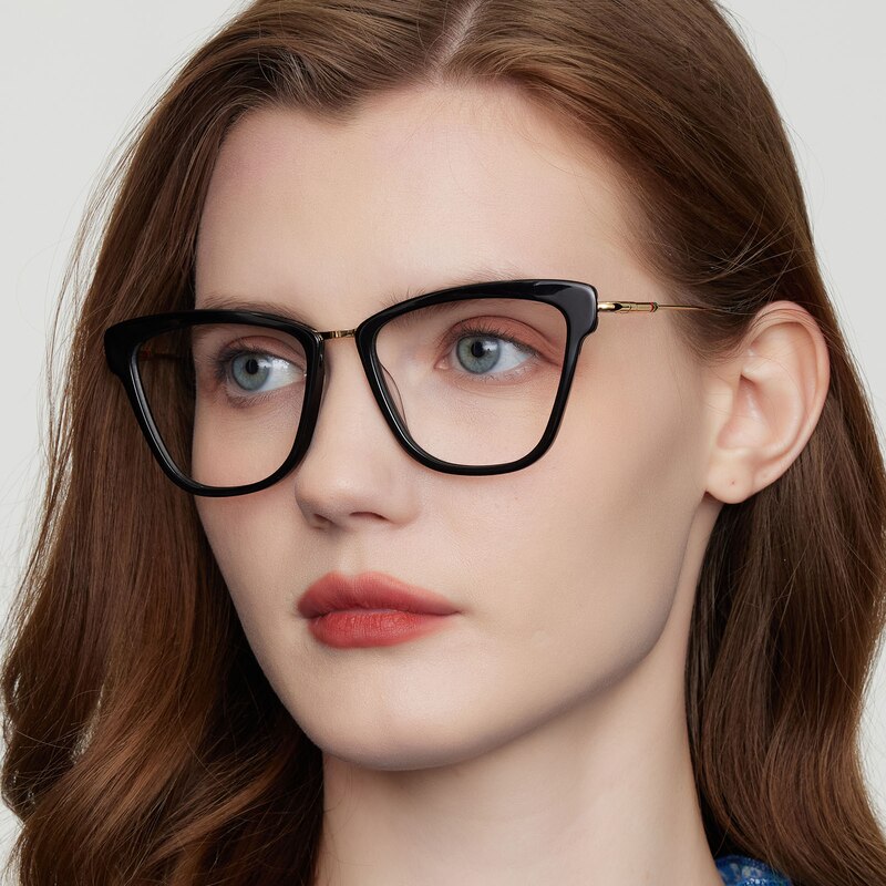 Donna Cat Eye - Black Eyeglasses