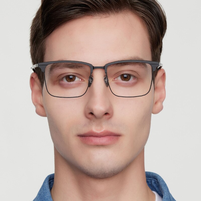 Lawrence Rectangle - Black Eyeglasses