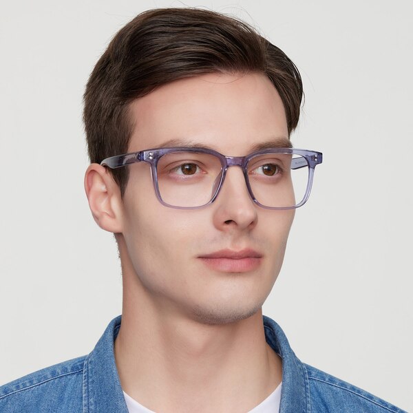Roderick Square - Blue Eyeglasses