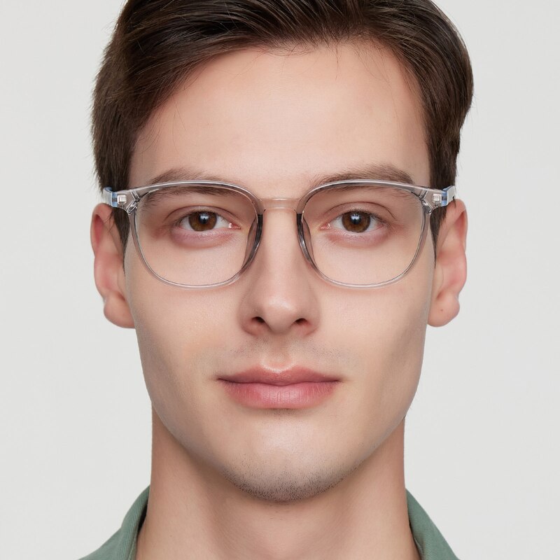 Defender Square - Gray/Blue Eyeglasses