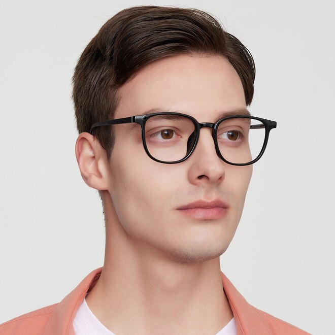 Defender Square - Black Eyeglasses