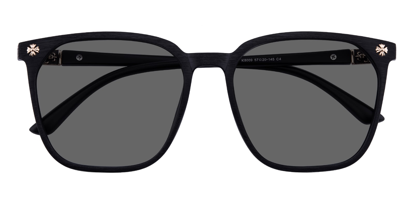 Taurus Square - Black—Blue Block Phtochromic Gray Eyeglasses