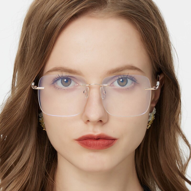 Soul Square - Rose Gold Eyeglasses