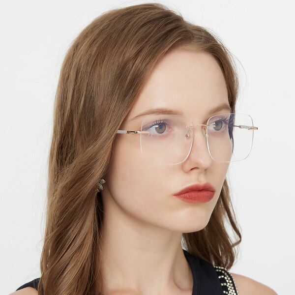 Soul Square - Rose Gold Eyeglasses