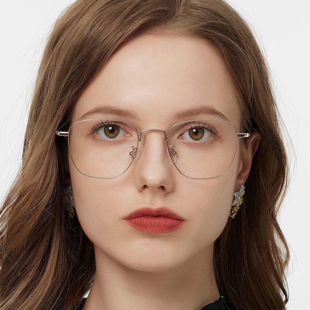 Palo Rectangle - Rose Gold Eyeglasses