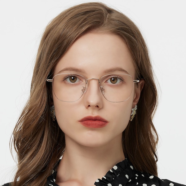 Palo Rectangle - Rose Gold Eyeglasses