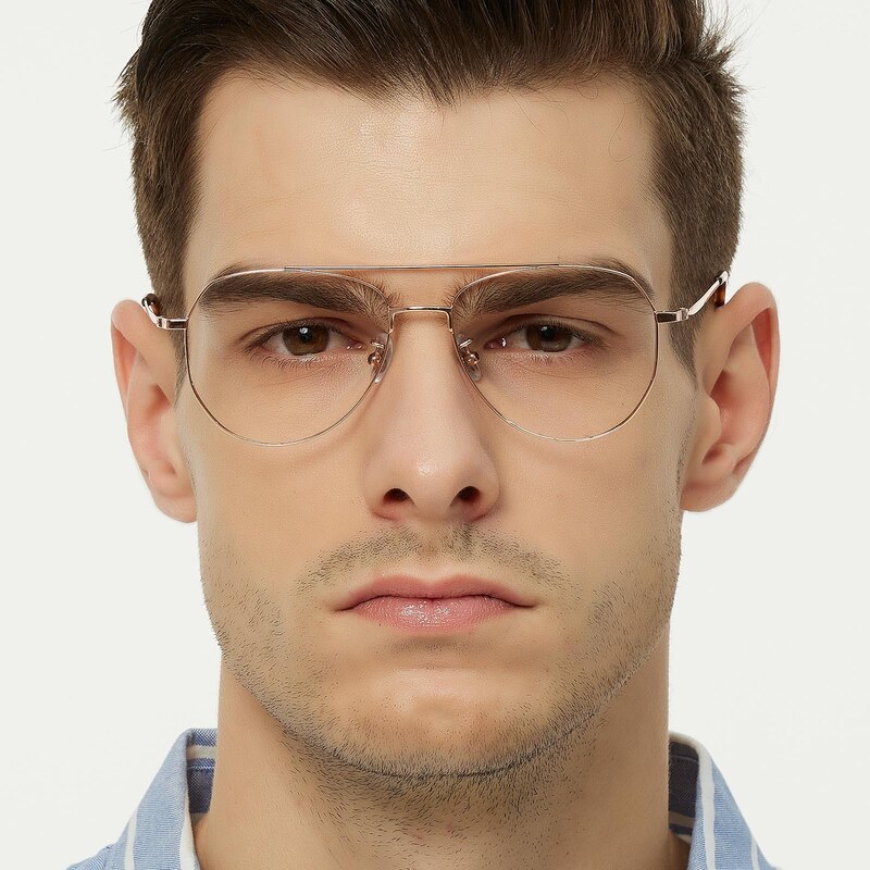Moab Aviator - Rose Gold Eyeglasses