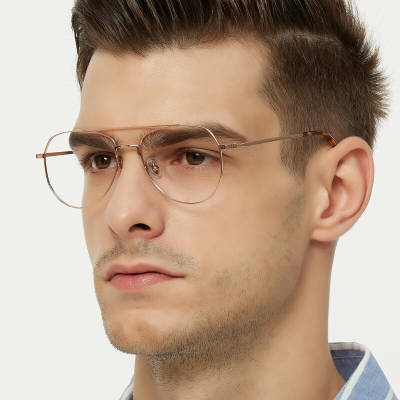 Moab Aviator - Rose Gold Eyeglasses