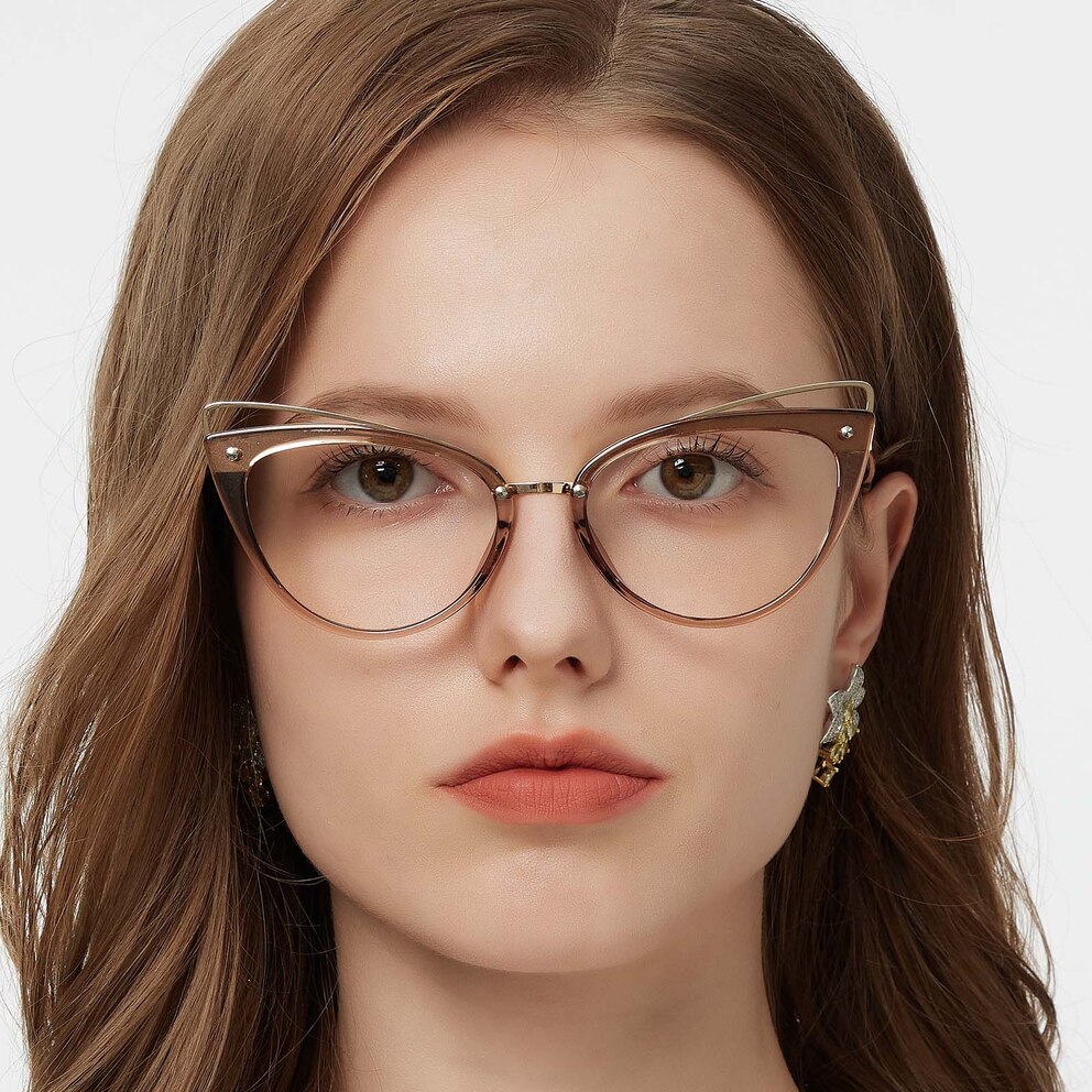 Bridget Cat Eye - Brown Eyeglasses
