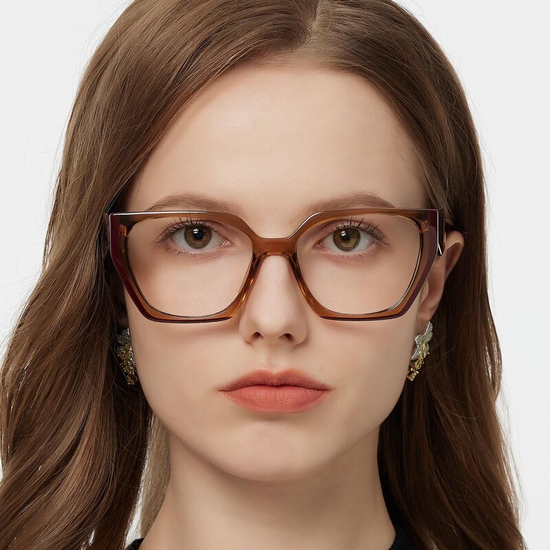 Constance Cat Eye - Brown Eyeglasses