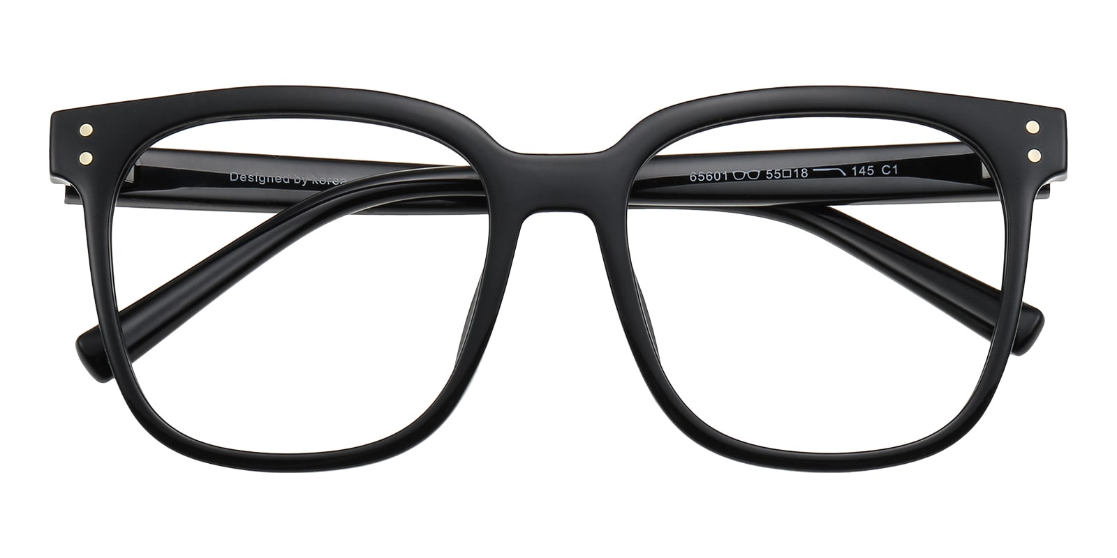 June Square - Black Eyeglasses