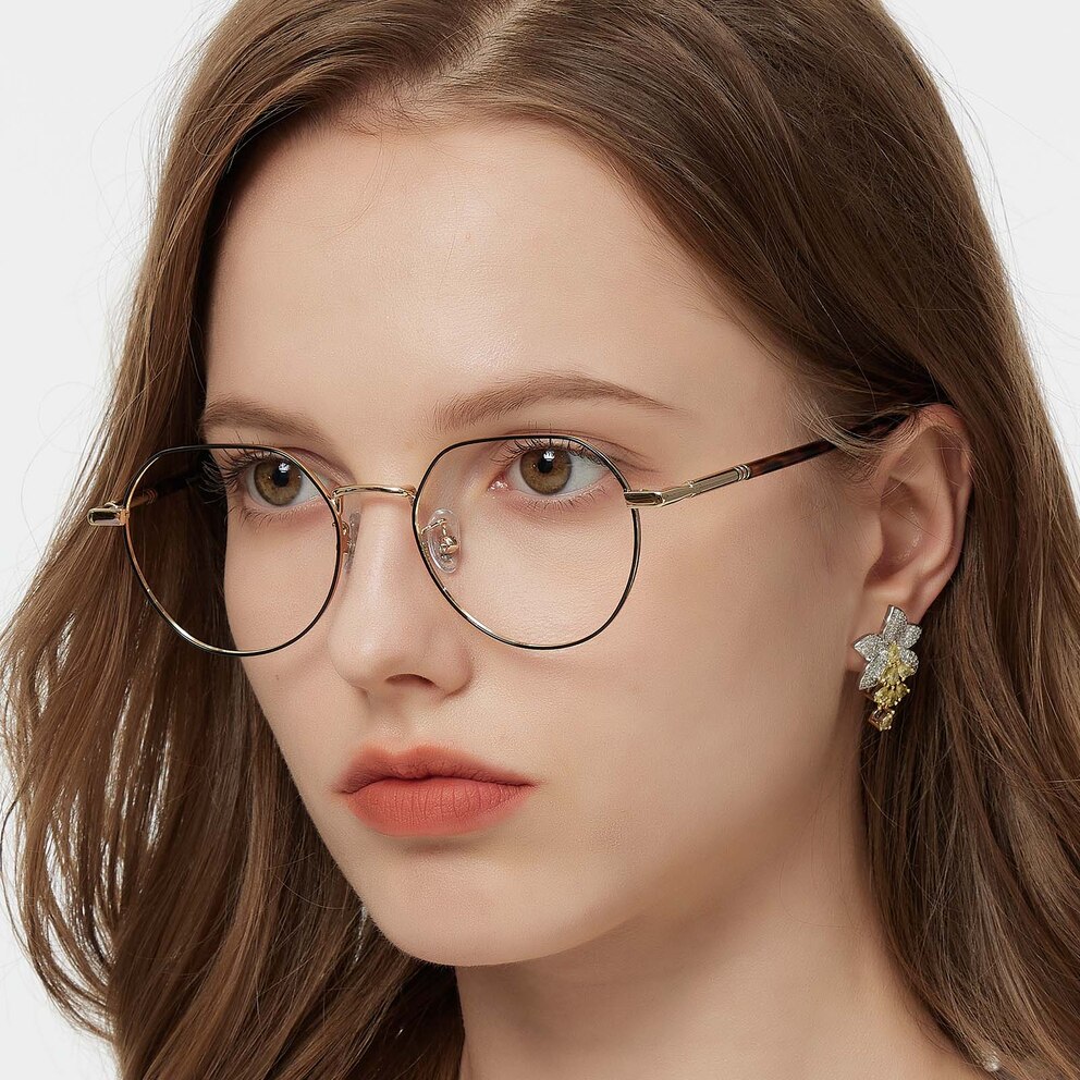 Alva Polygon - Black Eyeglasses