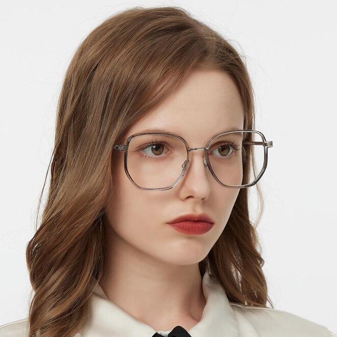 Jersey Polygon - Crystal Eyeglasses