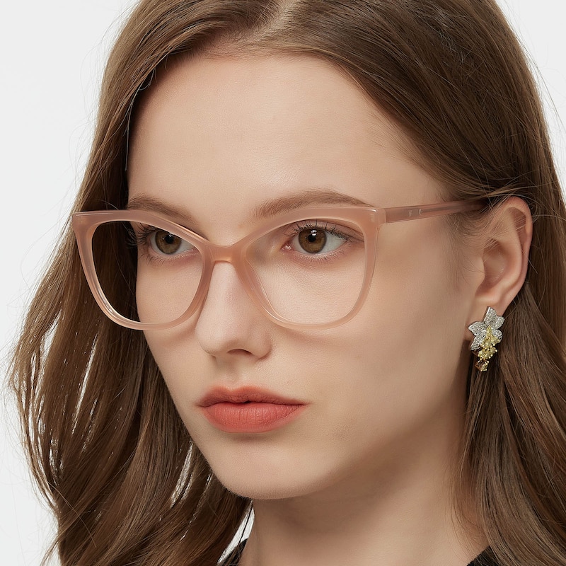 Whitehorse Cat Eye - Pink/Beige Eyeglasses