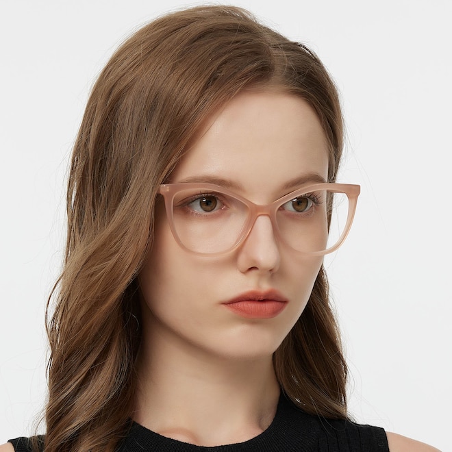 Whitehorse Cat Eye - Pink/Beige Eyeglasses