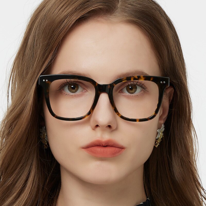 Dallas Square - Tortoise Eyeglasses