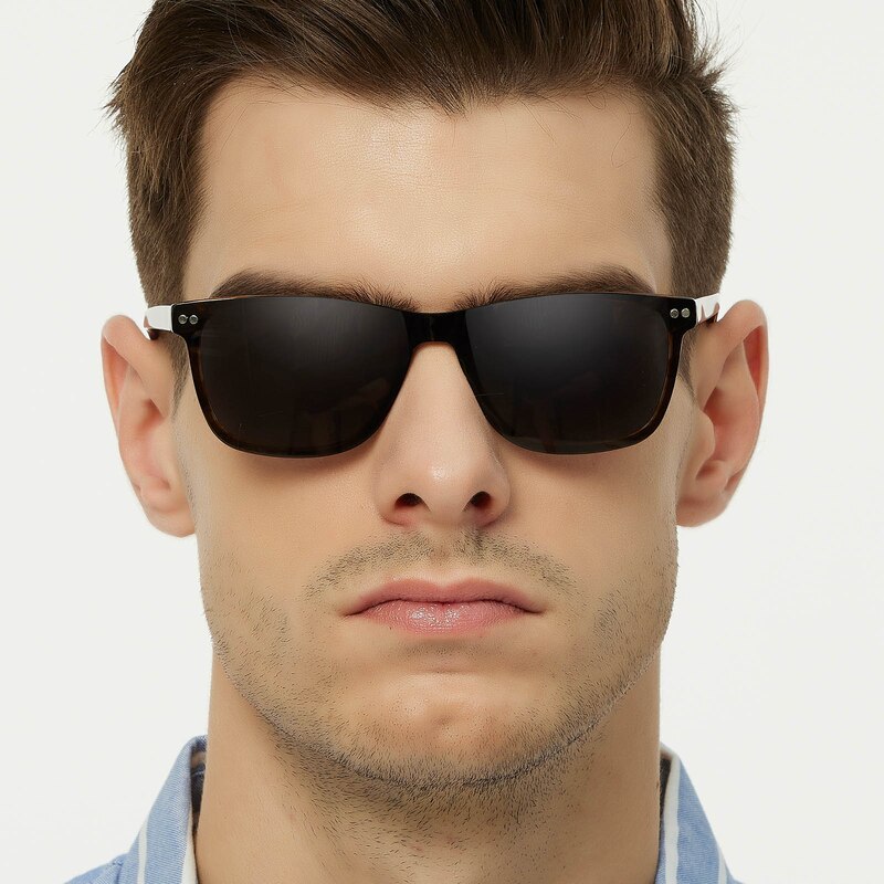 Aurek Rectangle - Brown Eyeglasses