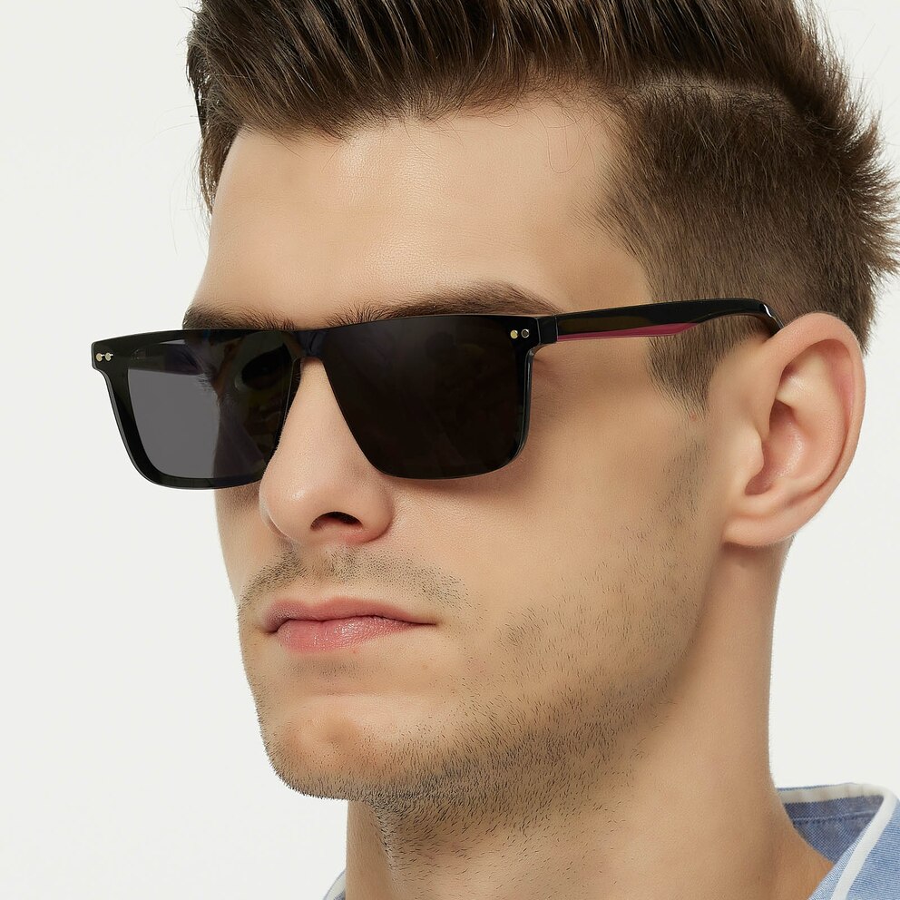 Brian Rectangle - Black Eyeglasses