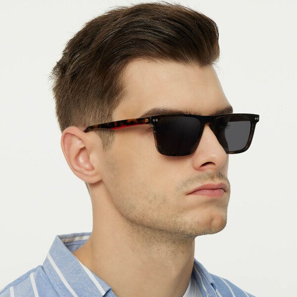 Brian Rectangle - Tortoise Eyeglasses