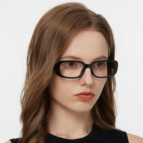 Dana Rectangle - Black Eyeglasses