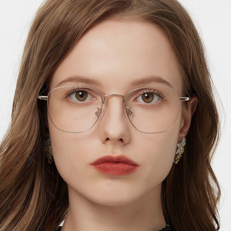 Palo Rectangle - Rose Gold Eyeglasses