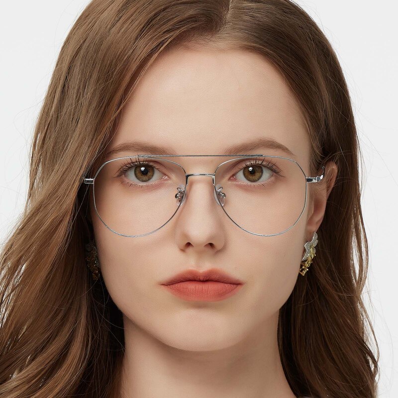 Moab Aviator - Silver Eyeglasses