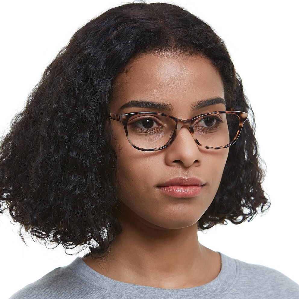 Kitty Cat Eye Petal Tortoise Full-Frame Acetate Eyeglasses | GlassesShop