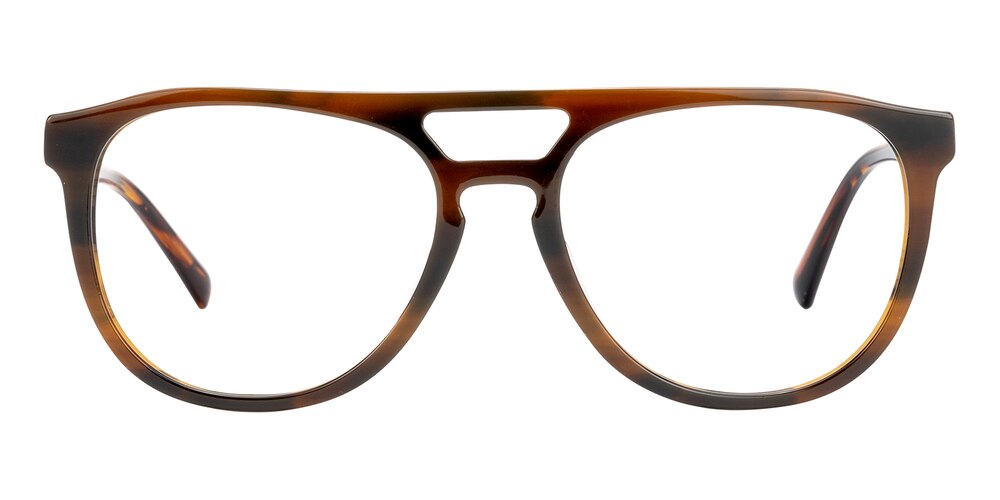 Thomas Aviator - Brown Stripe Eyeglasses