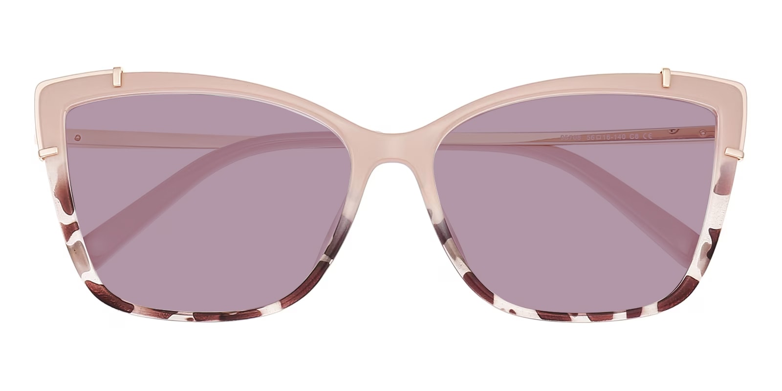 Victoria Cat Eye Cream/Tortoise Sunglasses | Glassesshop