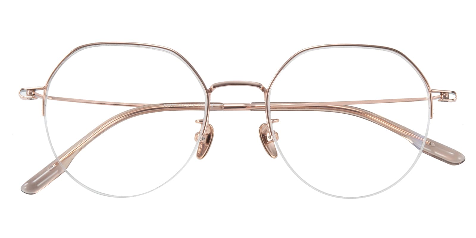 Oklahoma Polygon Rose Gold Eyeglasses | Glassesshop