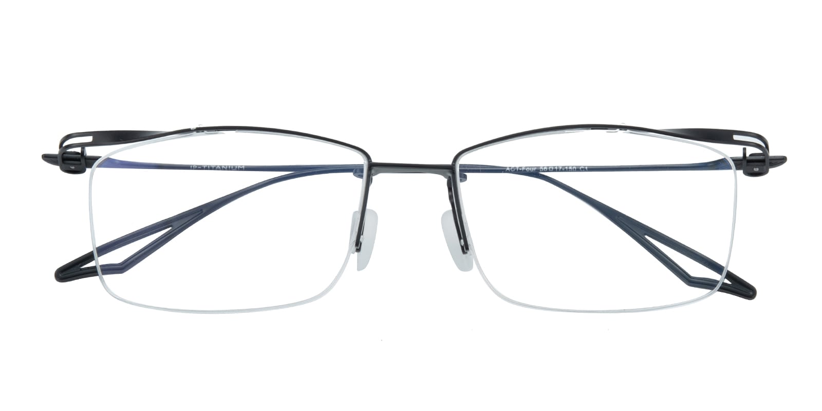 Felix Rectangle,Browline Black Eyeglasses | Glassesshop