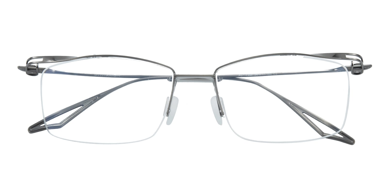 Felix Rectangle,Browline Gunmetal Eyeglasses | Glassesshop